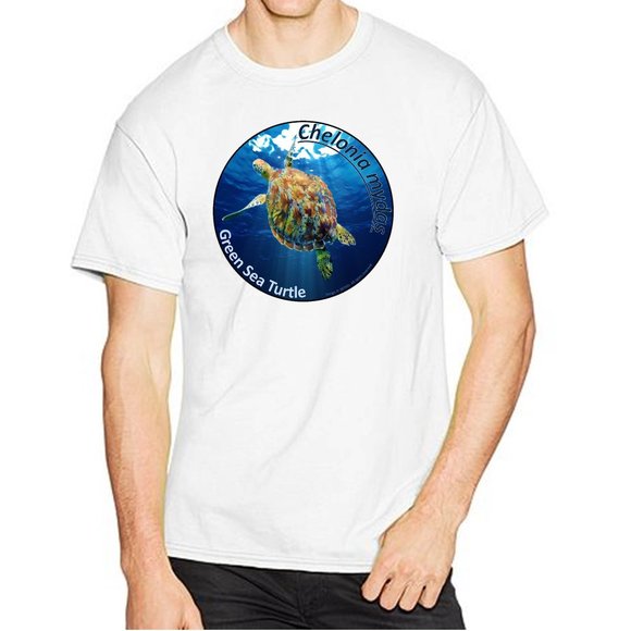 28TEES | Shirts | Men Casual Wildlife Green Sea Turtle Reptiles Unique ...